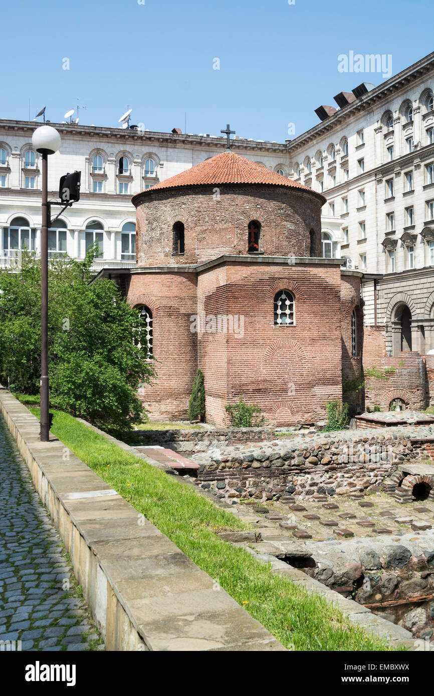 The Church of Saint George, an Early Christian red brick rotunda, Sofia, Bulgaria Stock Photo ...