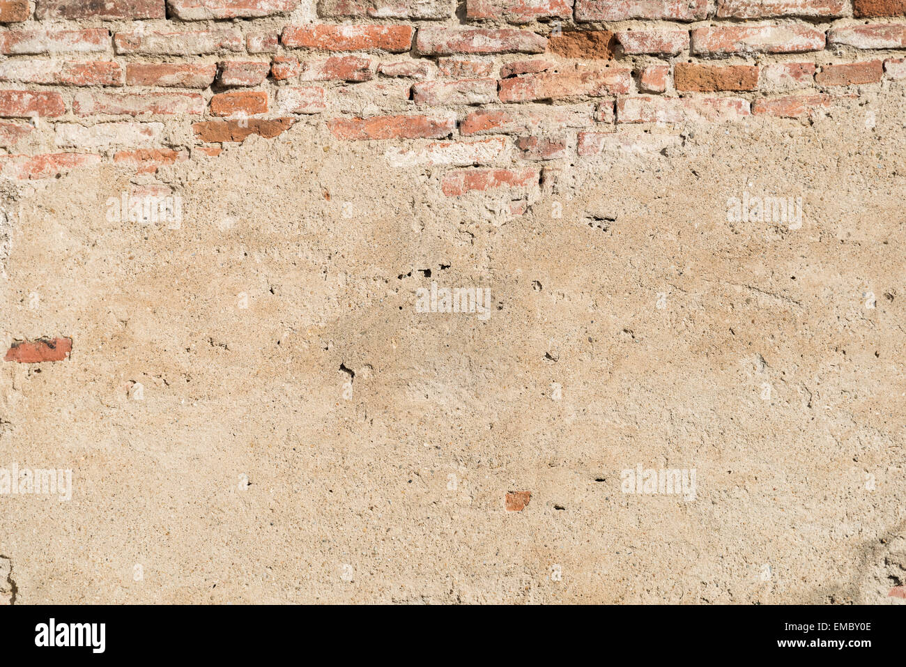 Stone Brick And Concrete Wall Background Texture Stock Photo - Alamy