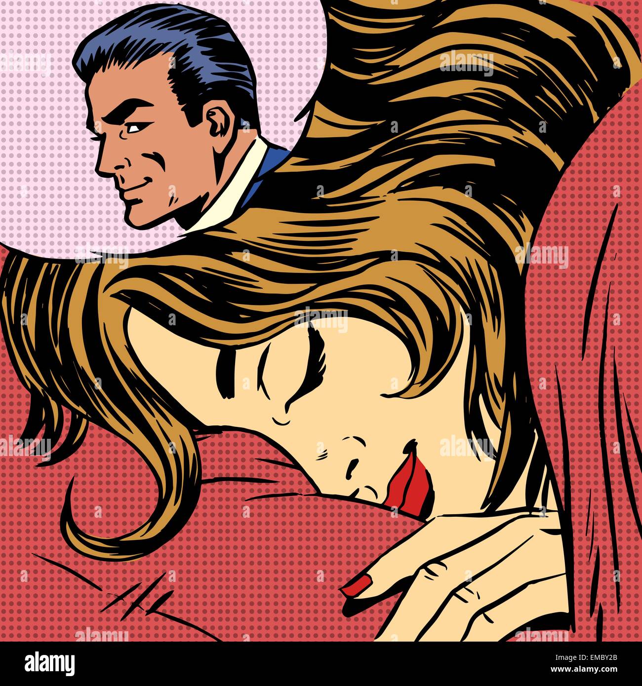 Vintage romance comic book Stock Vector Images - Alamy