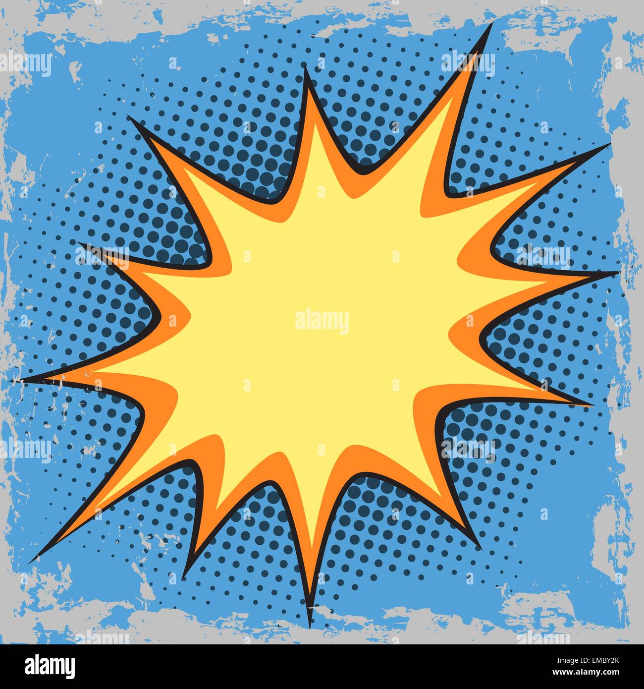 Bubble for text in the comic pop art comics retro style Halftone ...