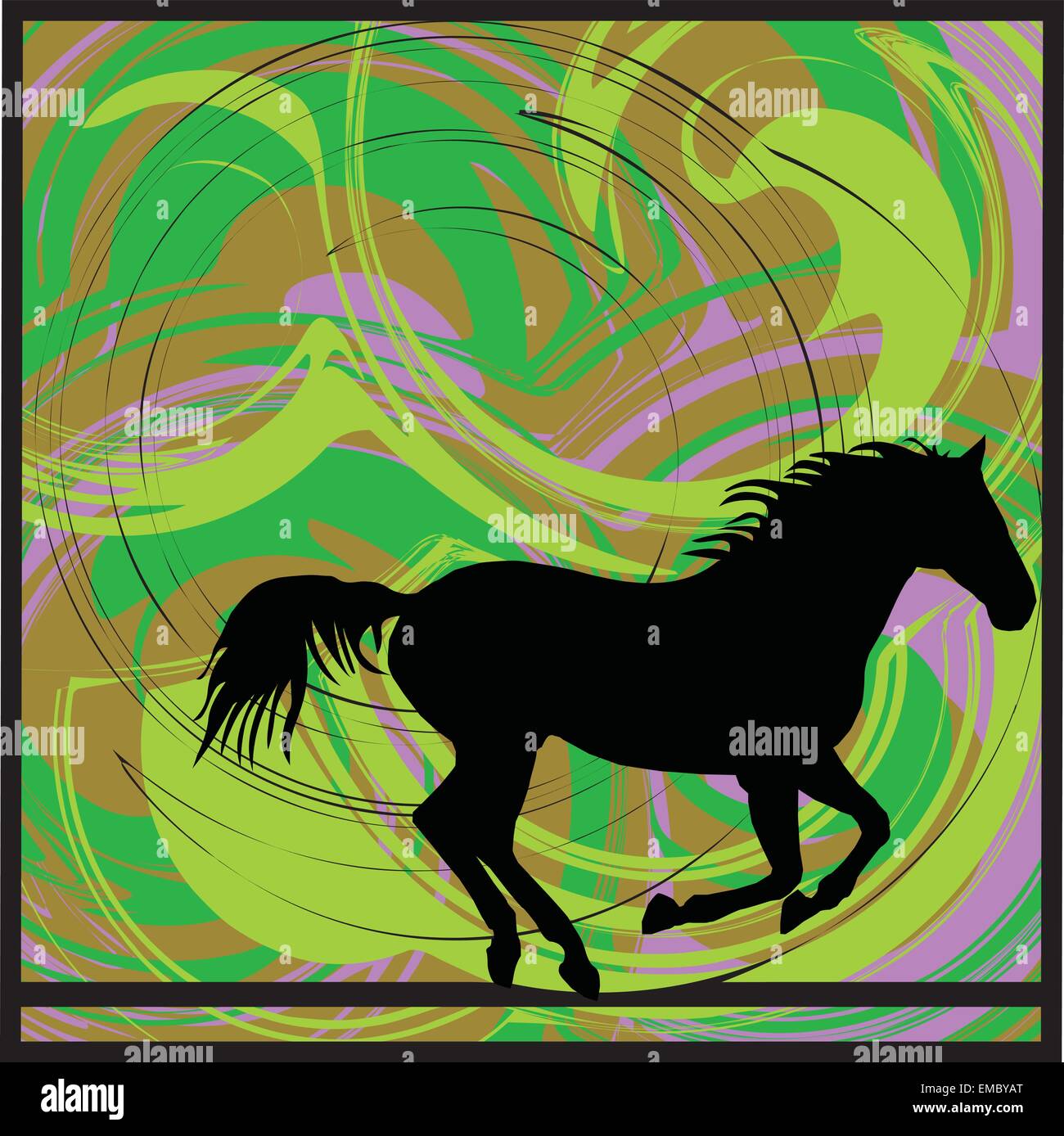 abstract horse illustration Stock Vector Image & Art - Alamy