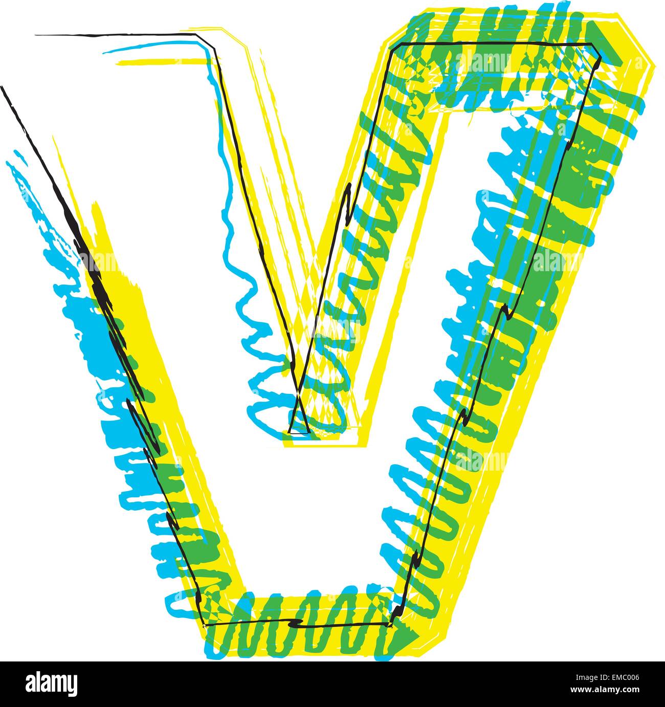 Upper v Stock Vector Images - Alamy