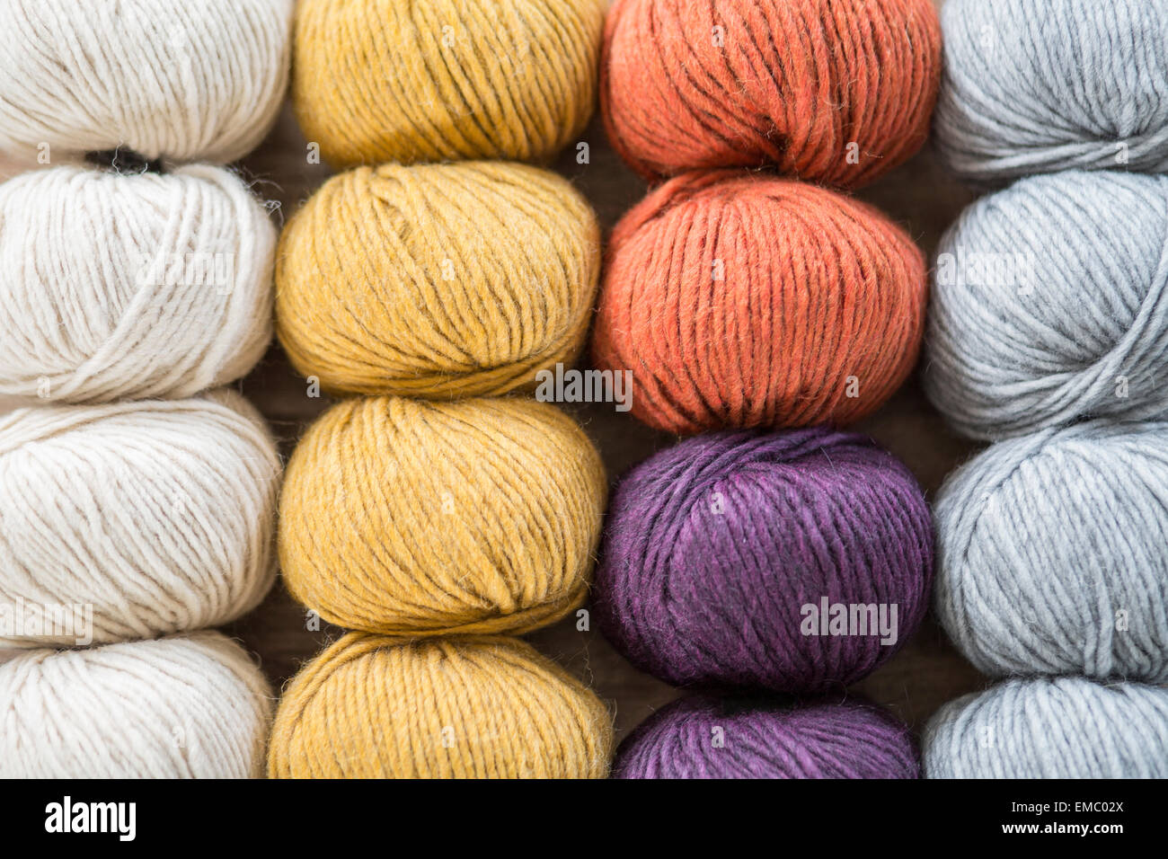 Balls of wool Stock Photo - Alamy