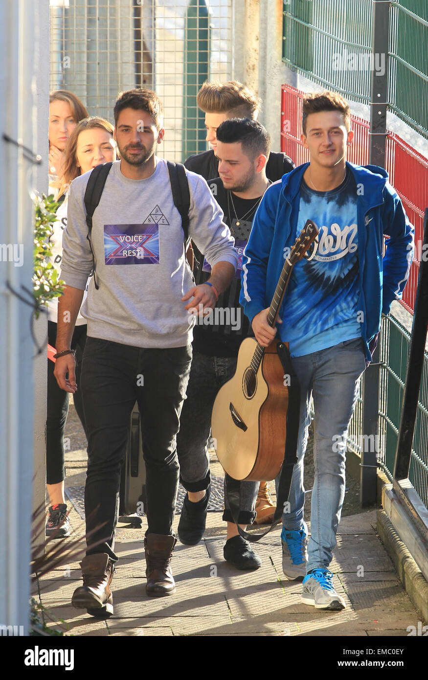x factor contestants arrive at the x factor studios to begin rehearsals ...