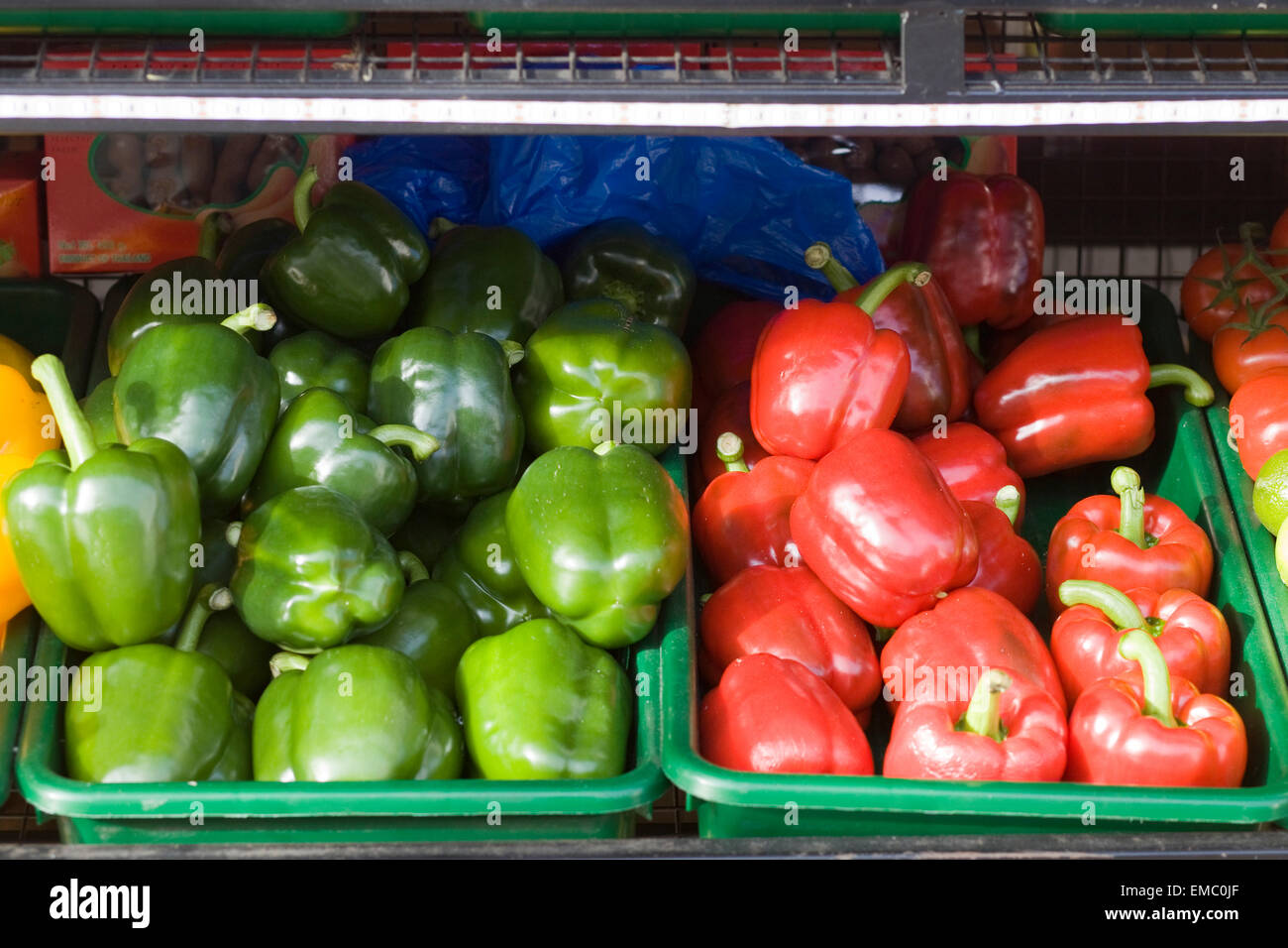 fresh Fruit and vegetables Shop and Outside Stall Stock Photo - Alamy