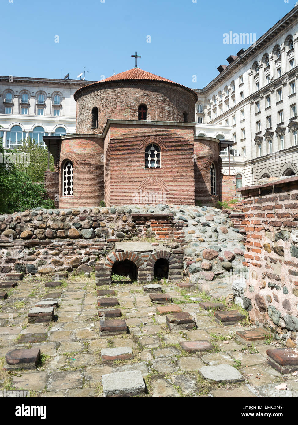 The Church of Saint George, an Early Christian red brick rotunda, Sofia, Bulgaria Stock Photo ...