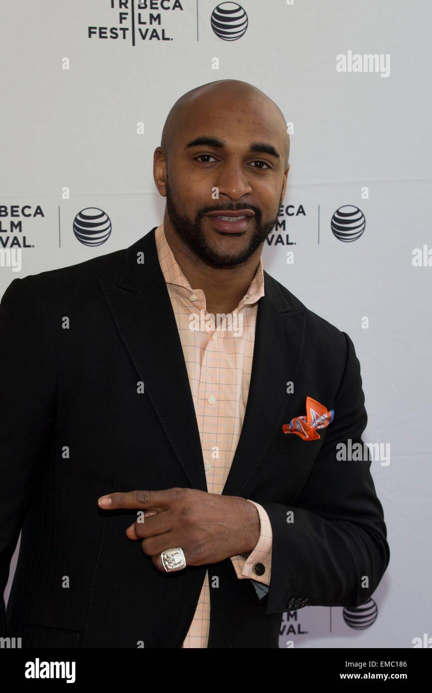 New York, NY, USA. 19th Apr, 2015. David Tyree at arrivals for Tribeca ...
