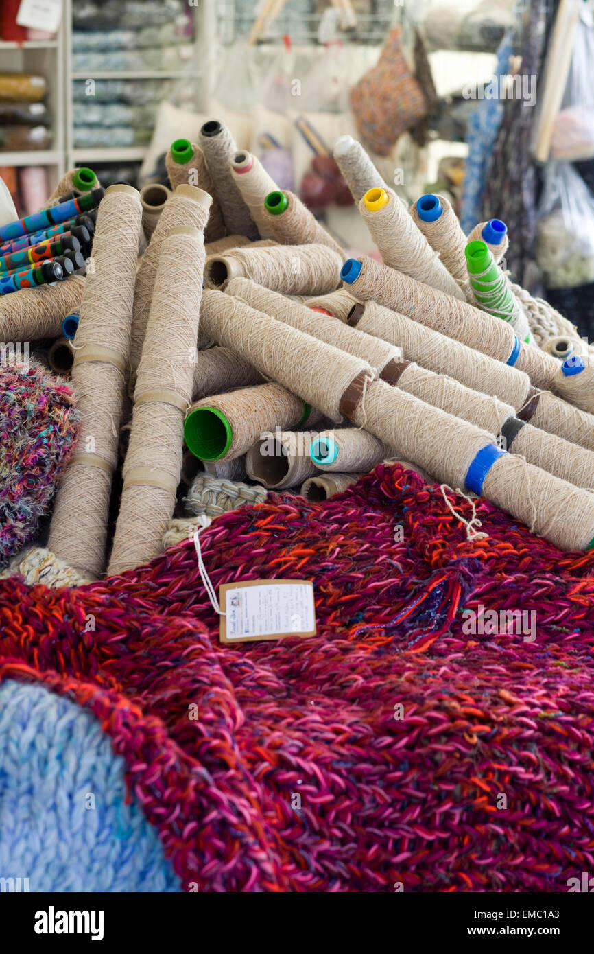 Spools of Yarn Stock Photo - Alamy