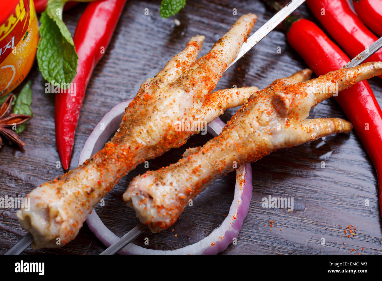 Chicken claw food hi-res stock photography and images - Alamy