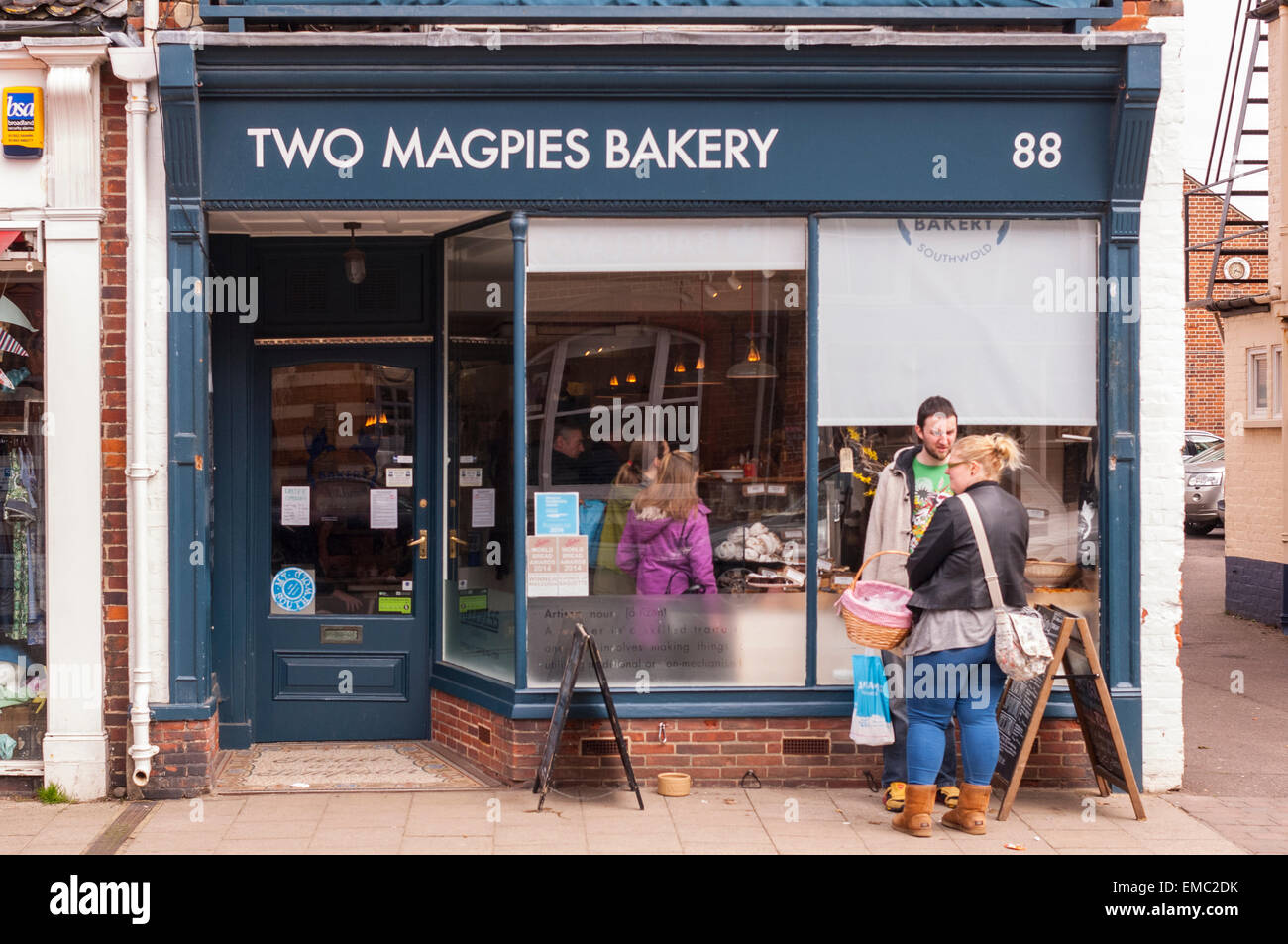 Two magpies bakery suffolk hi-res stock photography and images - Alamy