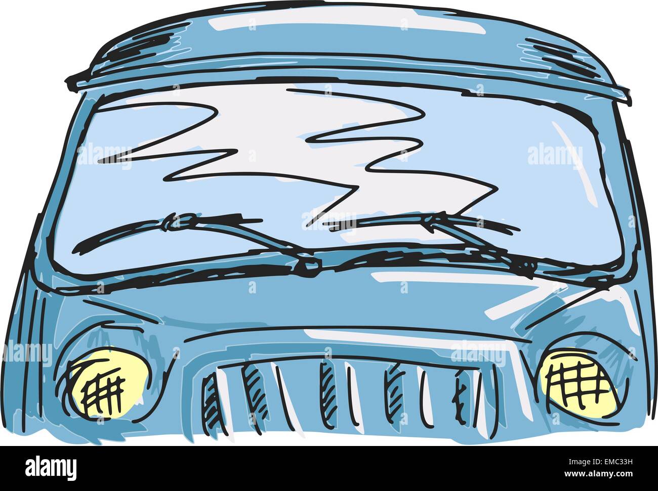 Car windscreen road Stock Vector Images - Alamy