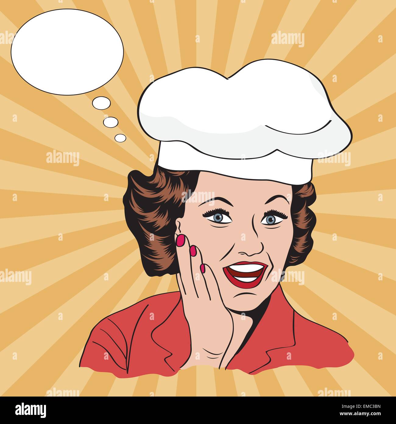 Vintage chef illustration Stock Vector Images - Alamy
