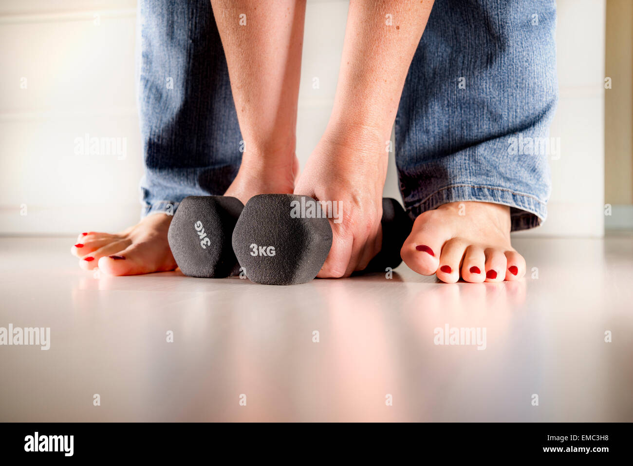 Lifting one foot hi-res stock photography and images - Alamy