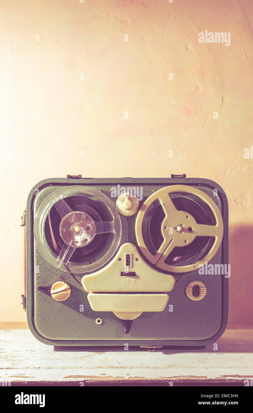 Old vintage tape recorder Stock Photo - Alamy