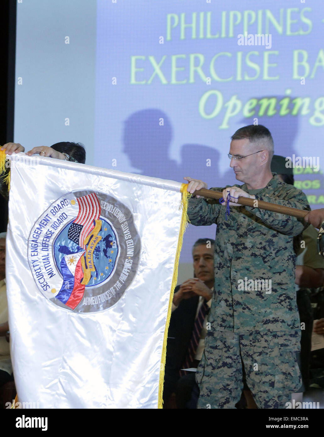 Quezon City, Philippines. 20th Apr, 2015. U.S. Marine Corps Brigadier ...