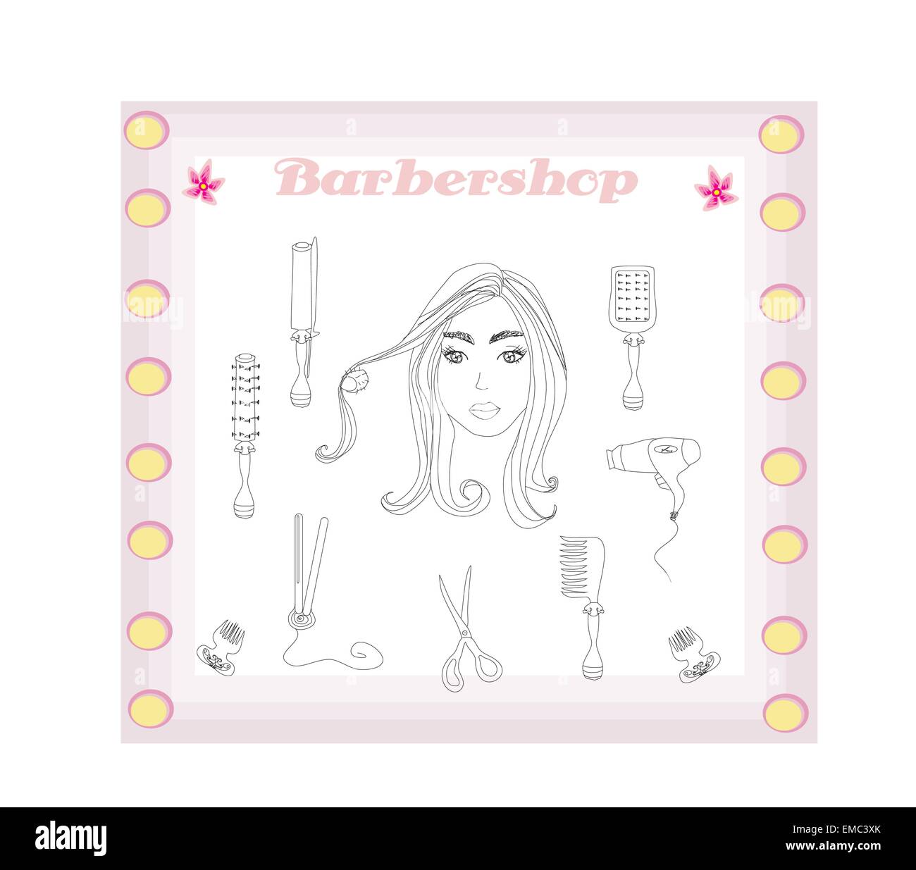 Styling products Stock Vector Images - Alamy