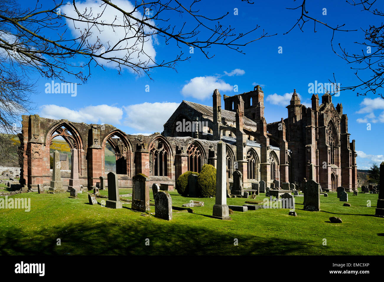 Melrose abbey hi-res stock photography and images - Alamy