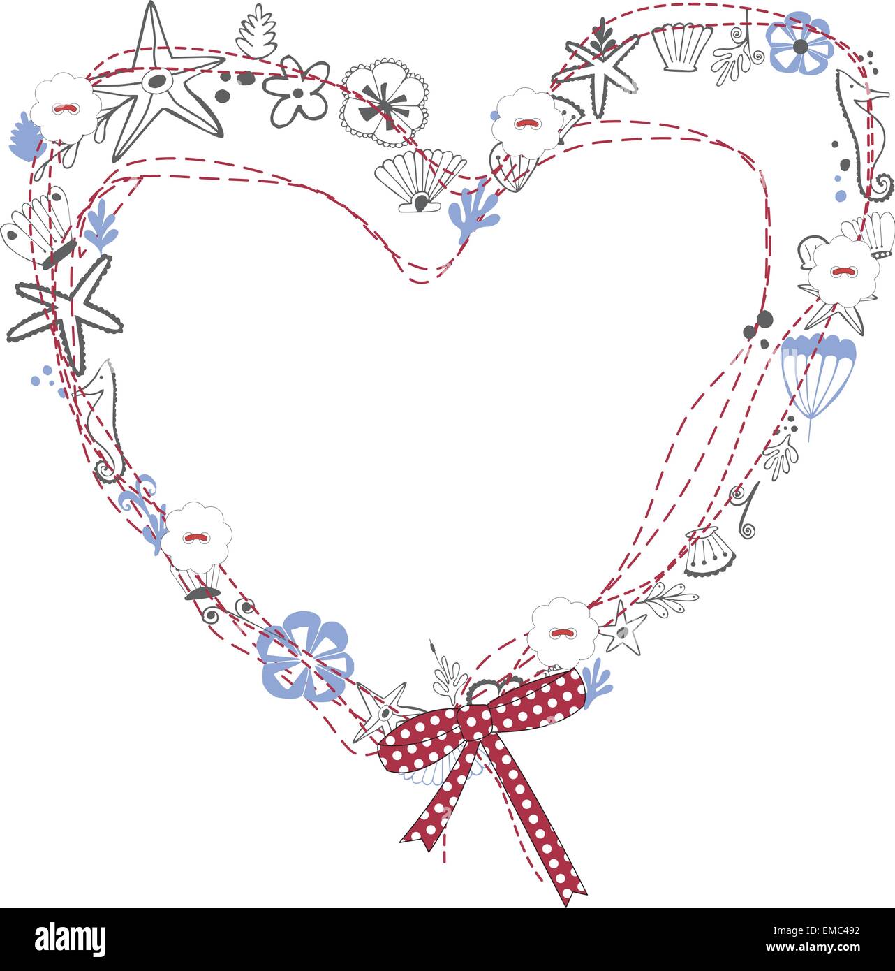 the heart of the ocean illustration for kids Stock Vector Image & Art ...