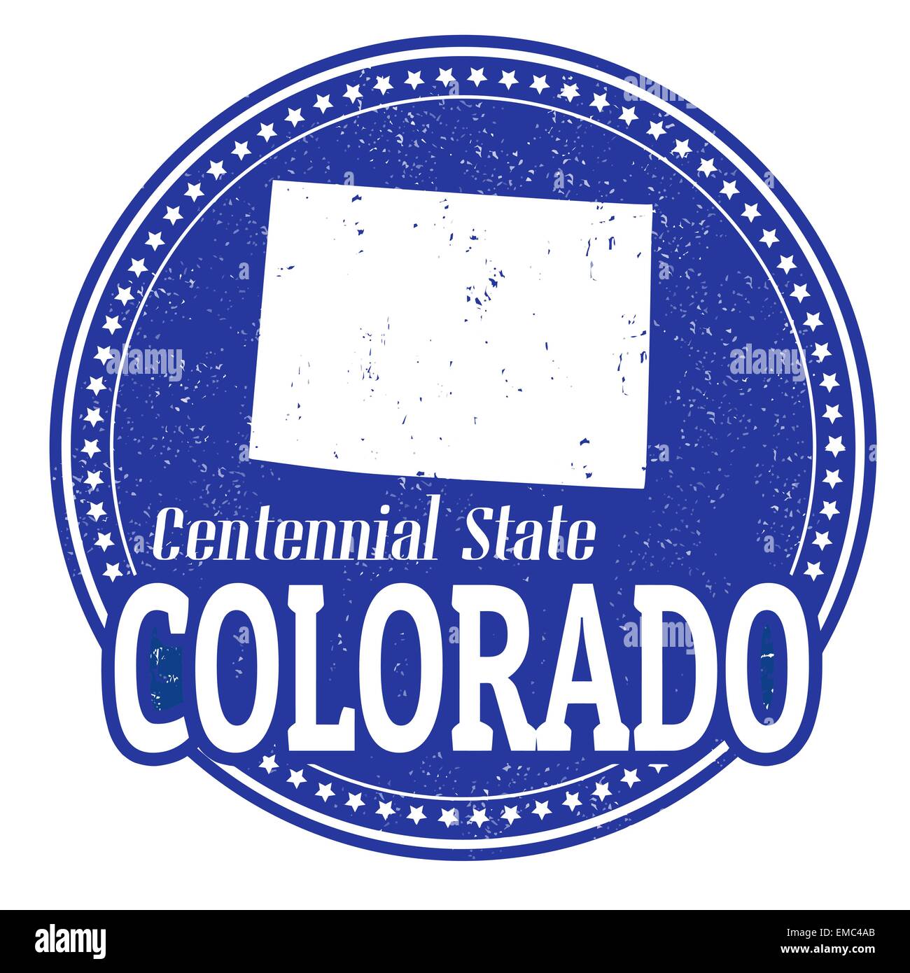 Vintage colorado map Stock Vector Images - Alamy