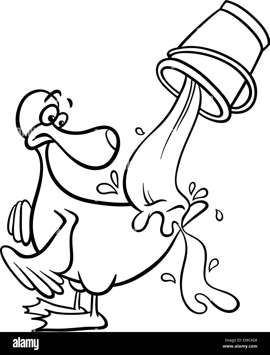 Water off ducks back cartoon hi-res stock photography and images - Alamy
