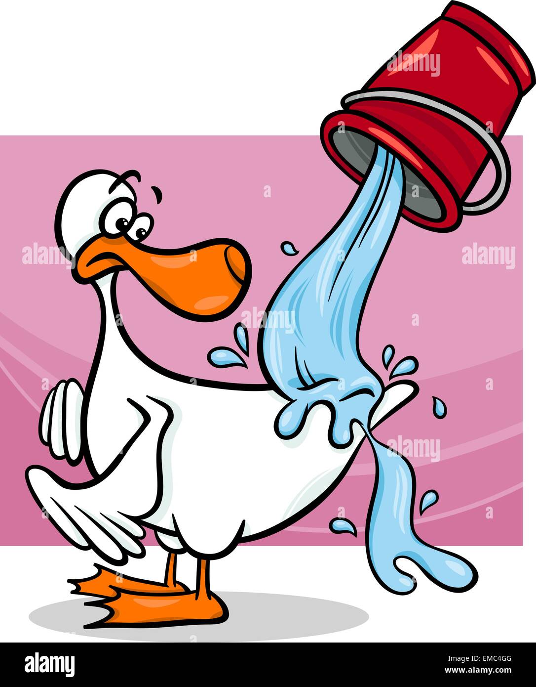 water off a ducks back cartoon Stock Vector Image & Art - Alamy