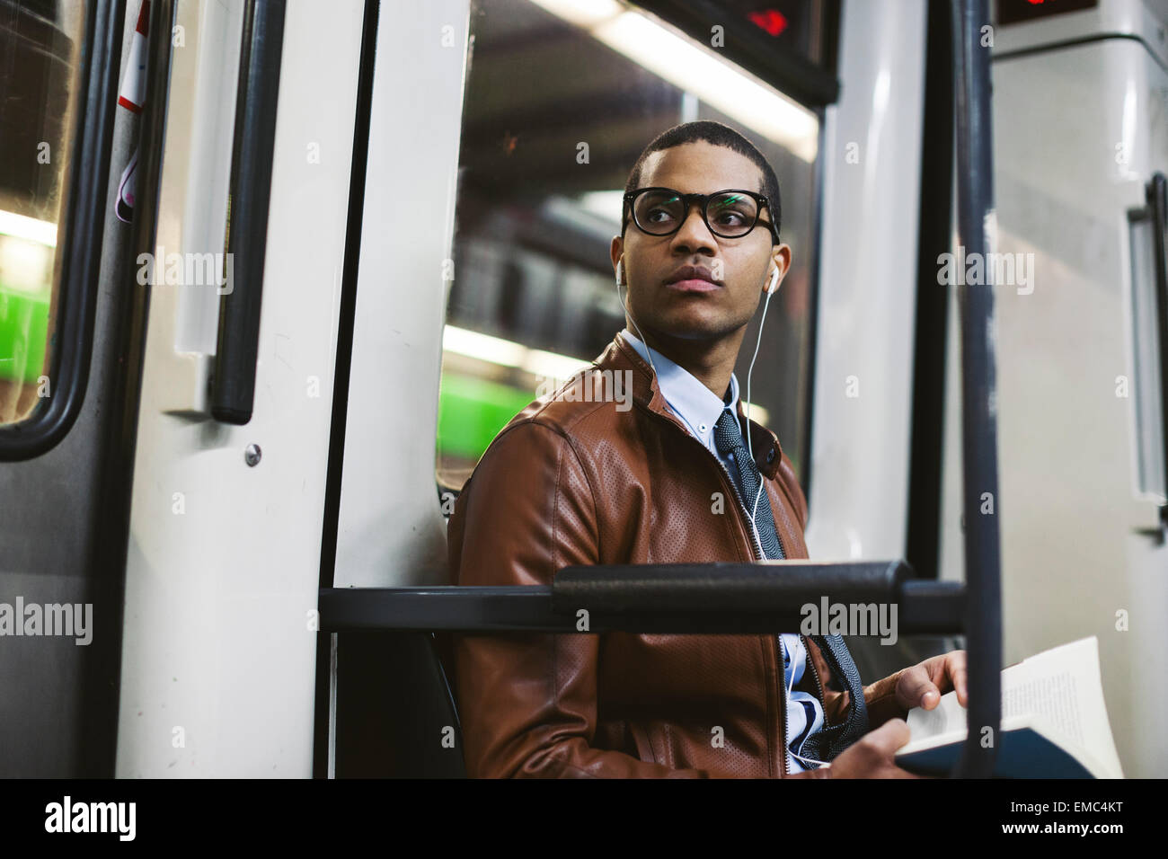 Train and book hi-res stock photography and images - Alamy