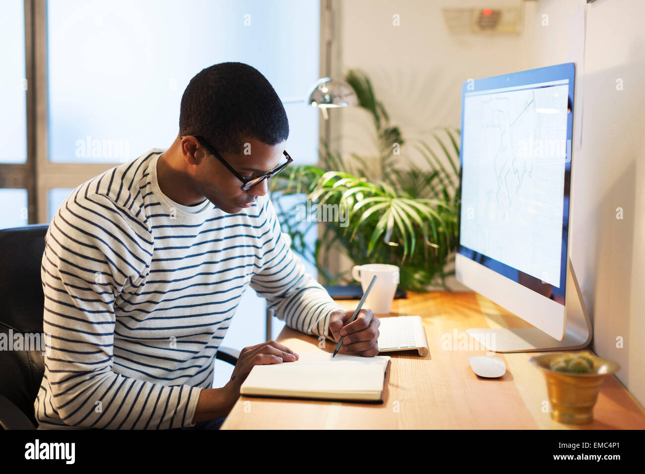 Illuminated writing desk hi-res stock photography and images - Alamy