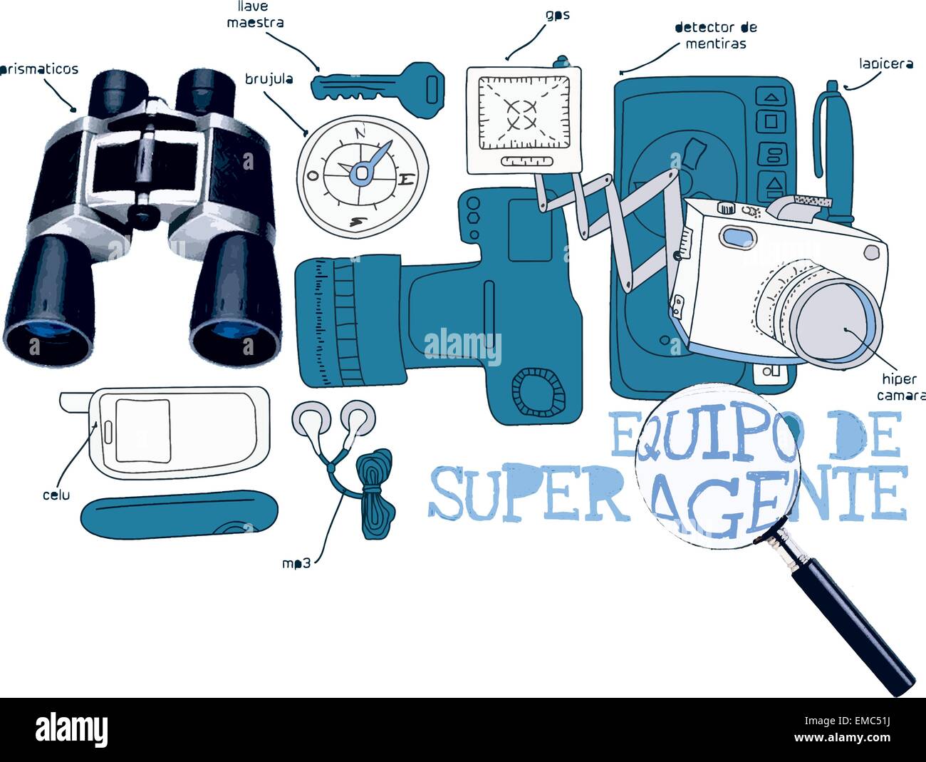 SUPER AGENT TOOLS Stock Vector Image & Art - Alamy