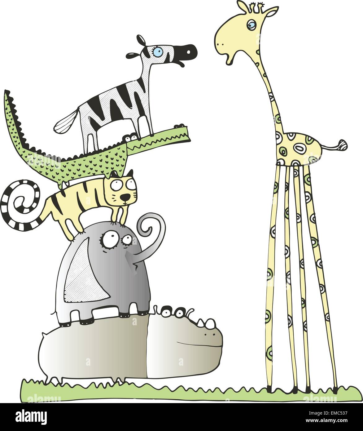 Outdoor friends Stock Vector Images - Alamy