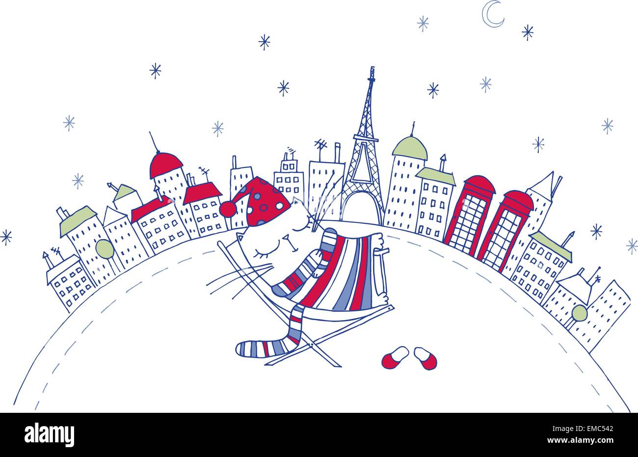 Together night Stock Vector Images - Alamy