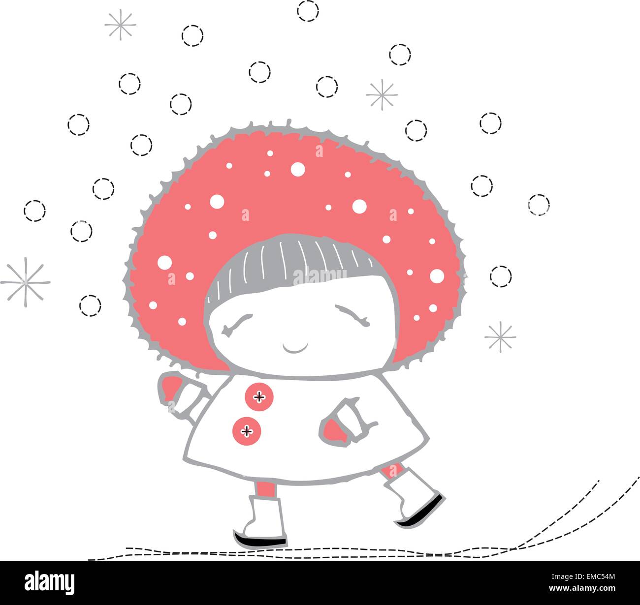 alaskan baby girl Stock Vector Image & Art - Alamy