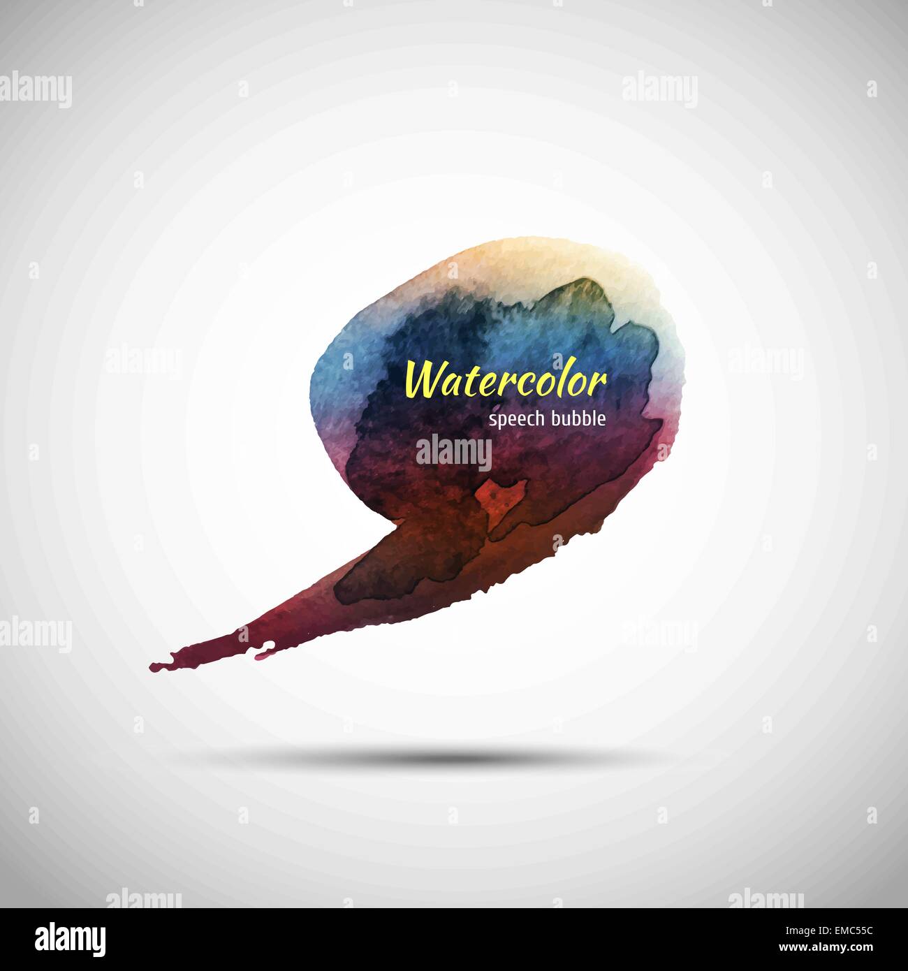 Watercolor speech bubble Stock Vector Image & Art - Alamy