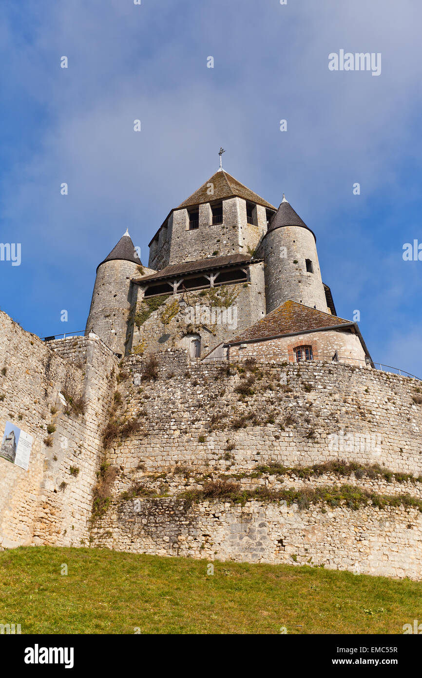 Medieval keep Caesar Tower (circa XII c.), landmark and emblem of ...