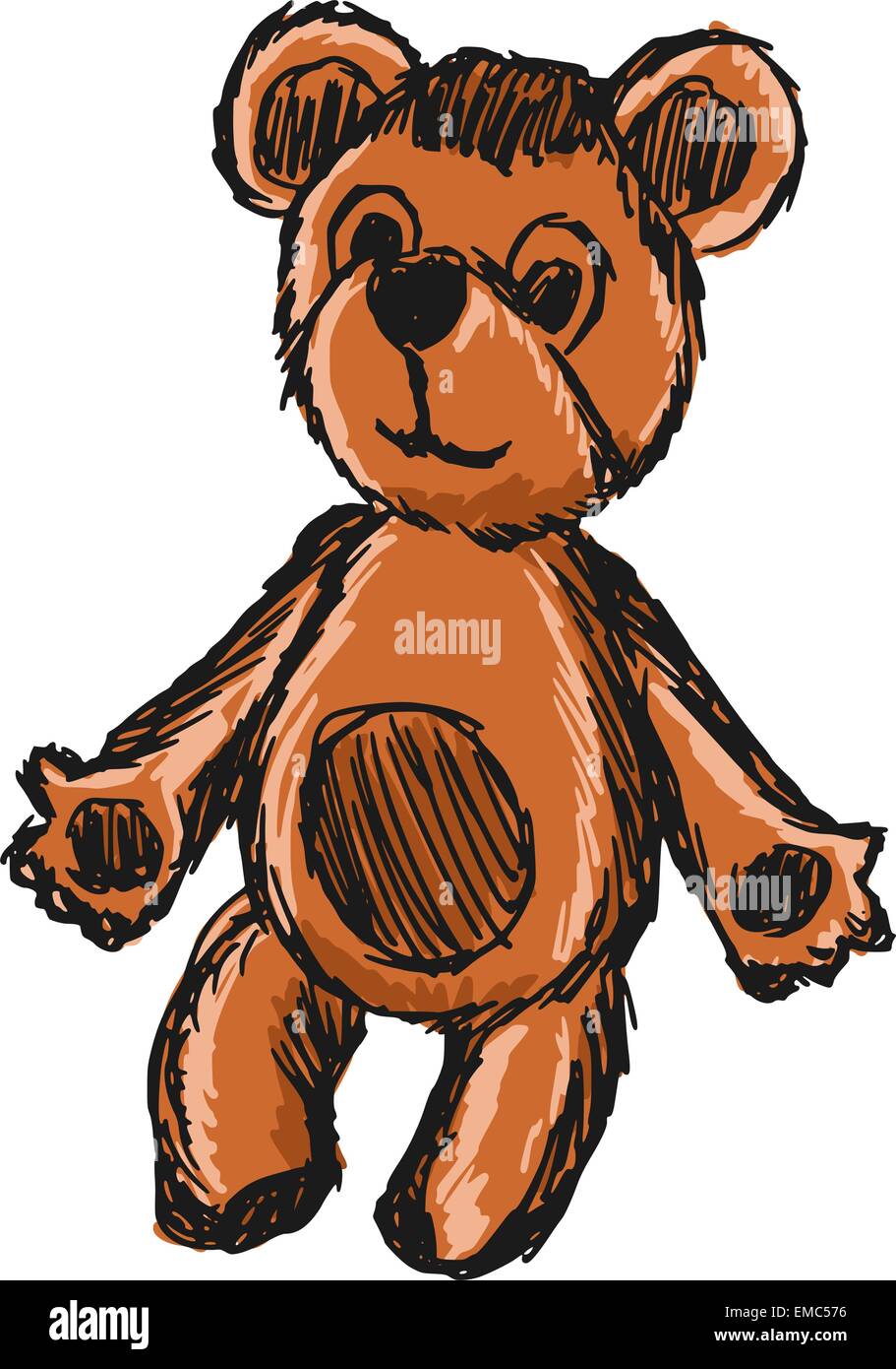 Hand drawn teddy bear hi-res stock photography and images - Alamy
