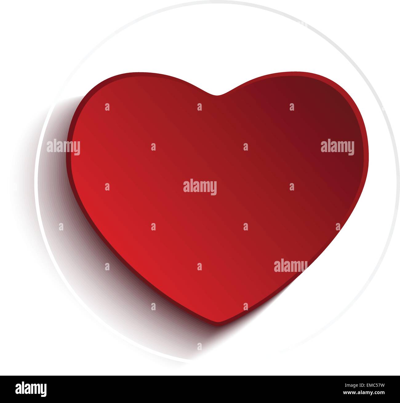 White heart valentine Stock Vector Images - Alamy