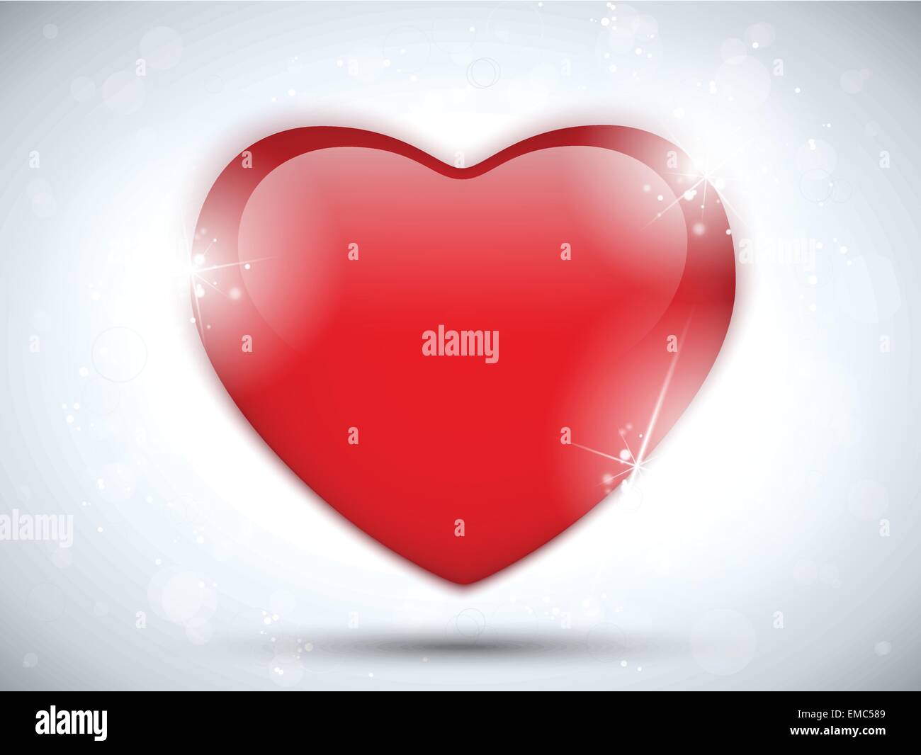 Glass Red Glossy Heart Stock Vector Image & Art - Alamy