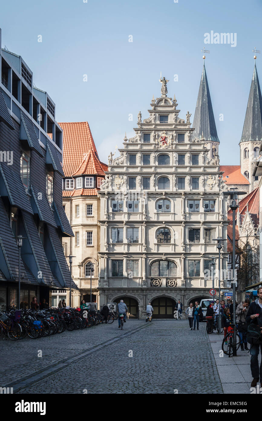 Germany, Brunswick, view to cloth hall Stock Photo - Alamy