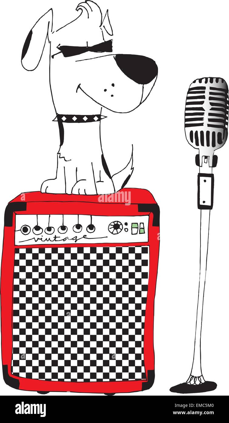 Dog at show Stock Vector Images - Alamy