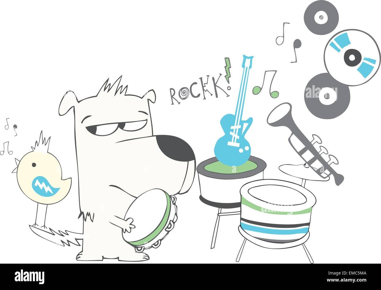 Party animals band Stock Vector Images - Alamy