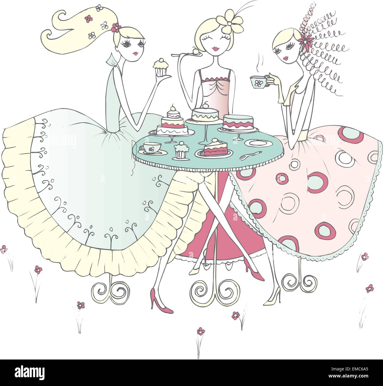 Time tasty treat sweet Stock Vector Images - Alamy