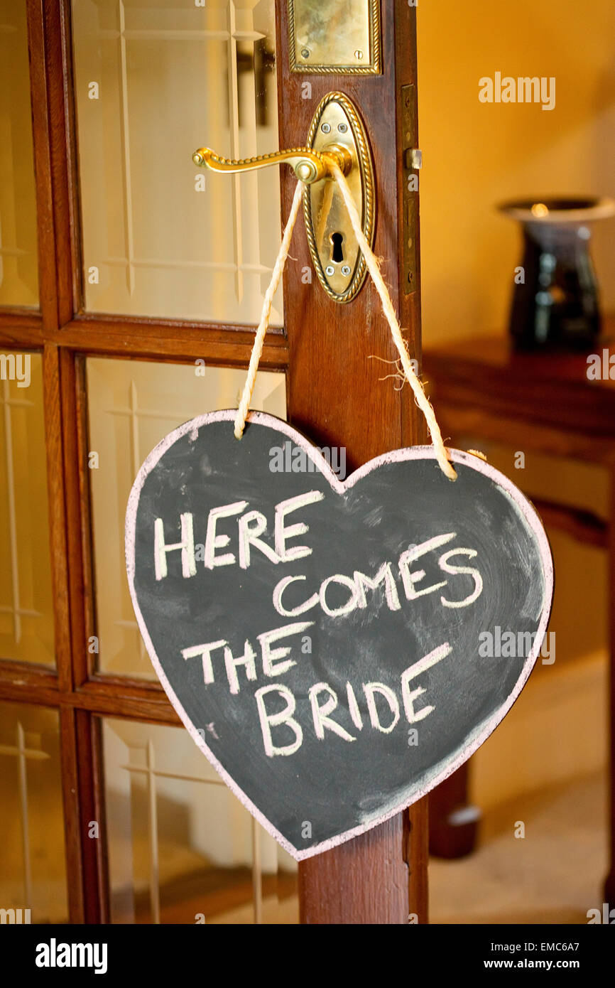 here comes the bride Stock Photo - Alamy