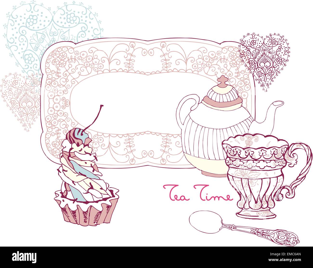 Coffee tea time Cut Out Stock Images & Pictures - Alamy