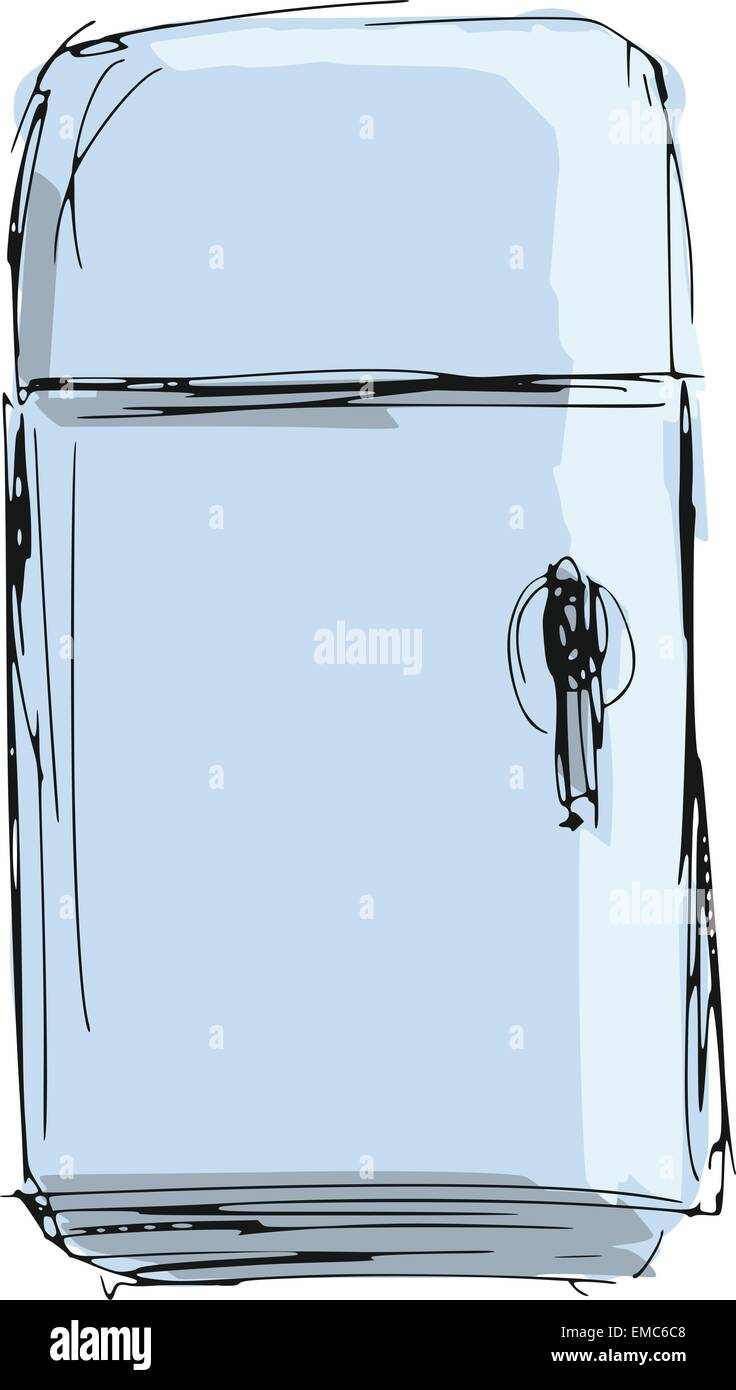 Cartoon fridge Stock Vector Images - Alamy