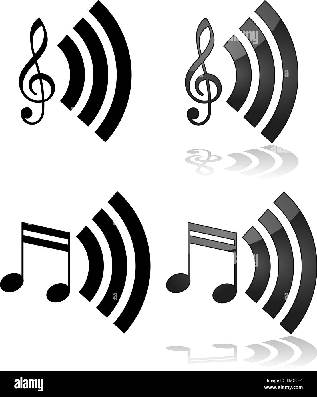 Melody stream Stock Vector Images - Alamy