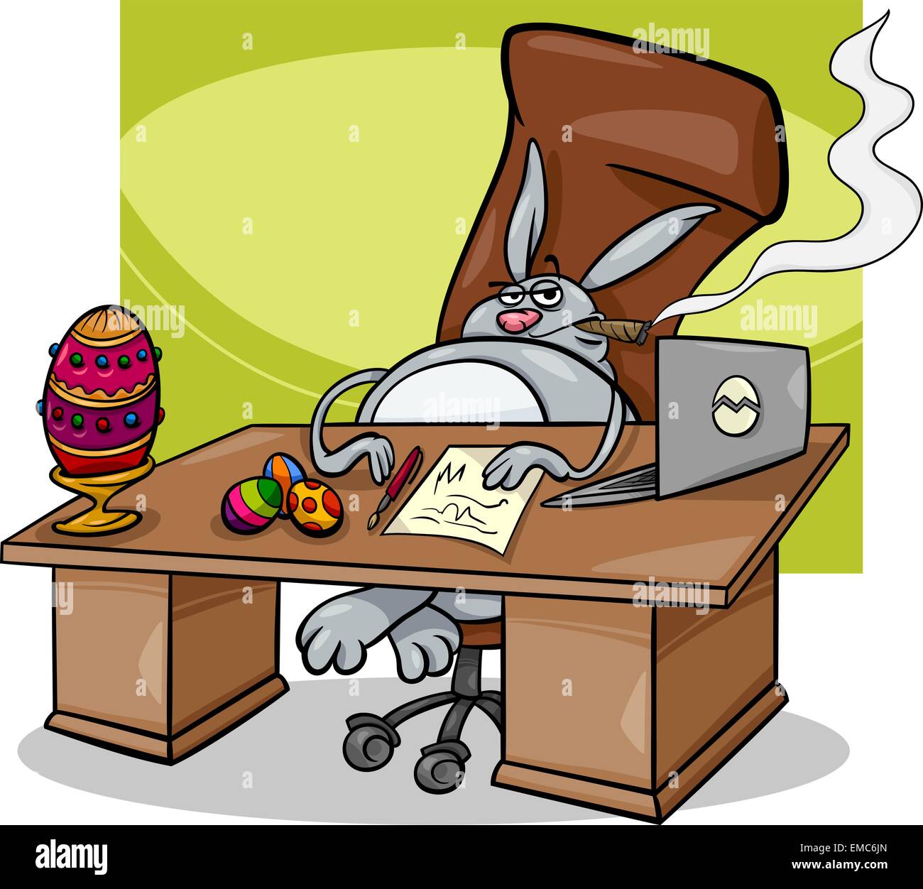 easter bunny businessman cartoon Stock Vector Image & Art - Alamy