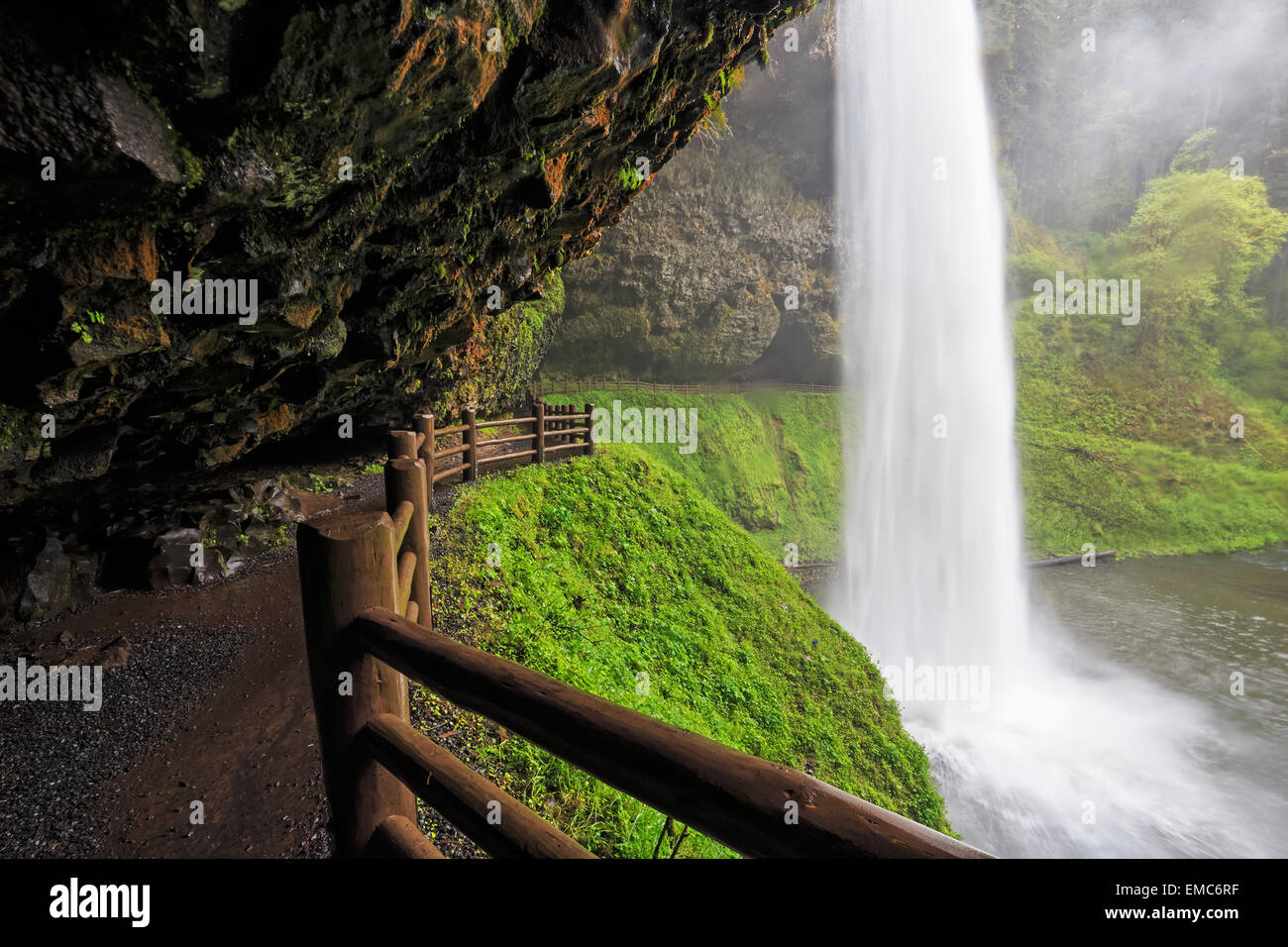 USA, Oregon, Silver Falls State Park, South Falls Stock Photo - Alamy