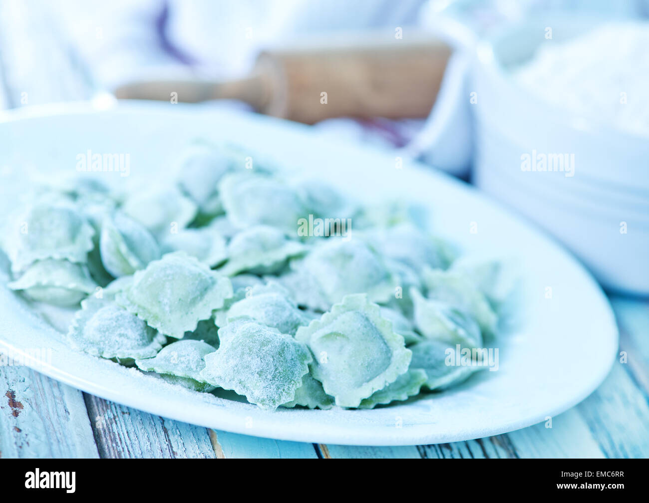 Ravioli on plate hi-res stock photography and images - Alamy