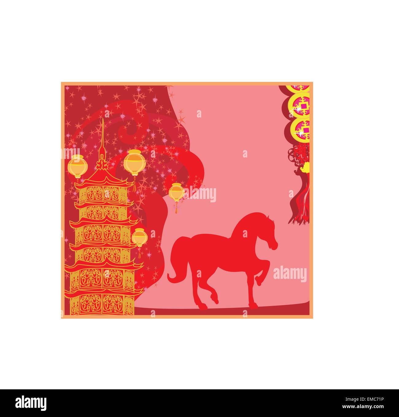Mid autumn festival for chinese new year frame Cut Out Stock Images ...