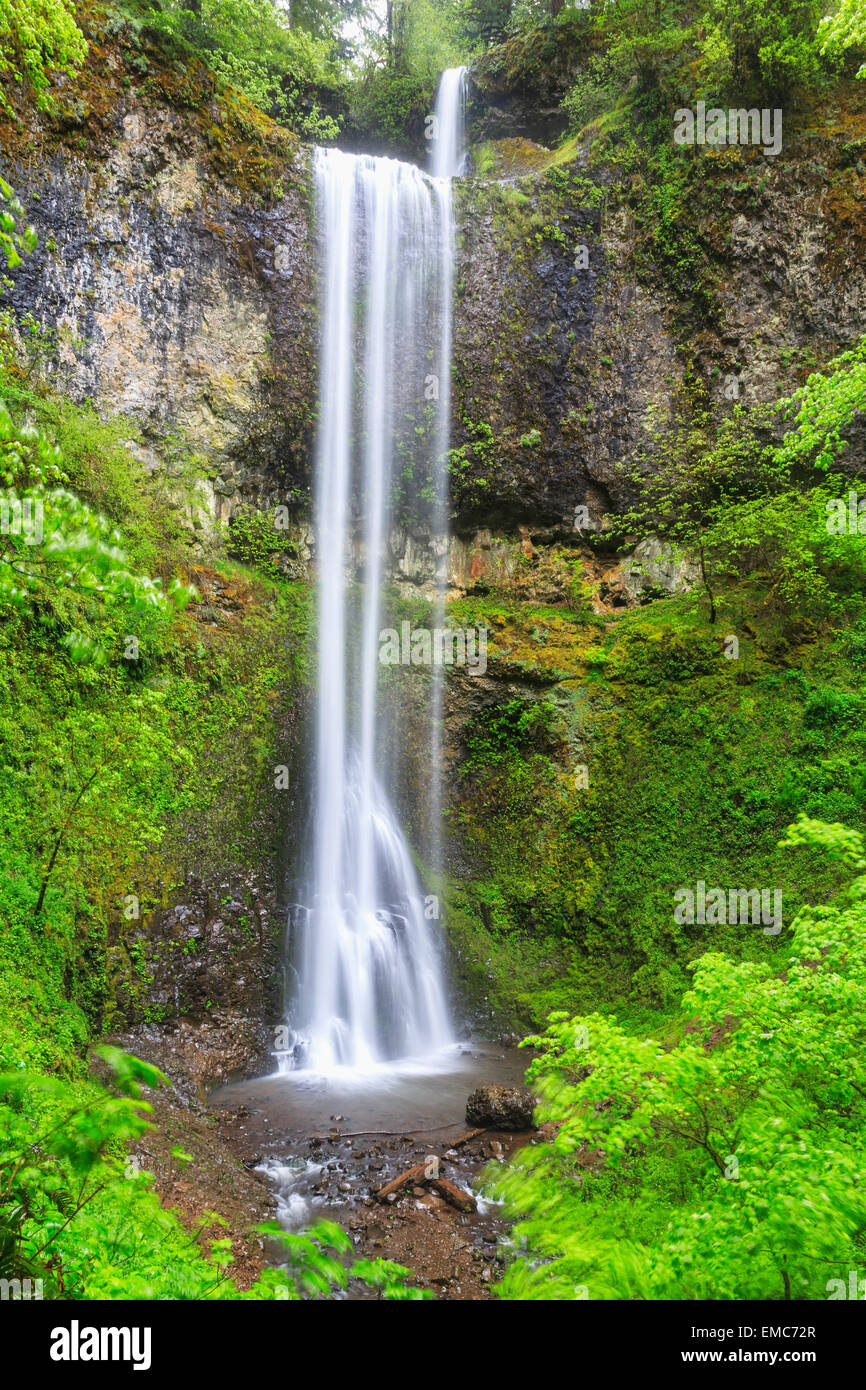 Double waterfall oregon hi-res stock photography and images - Alamy