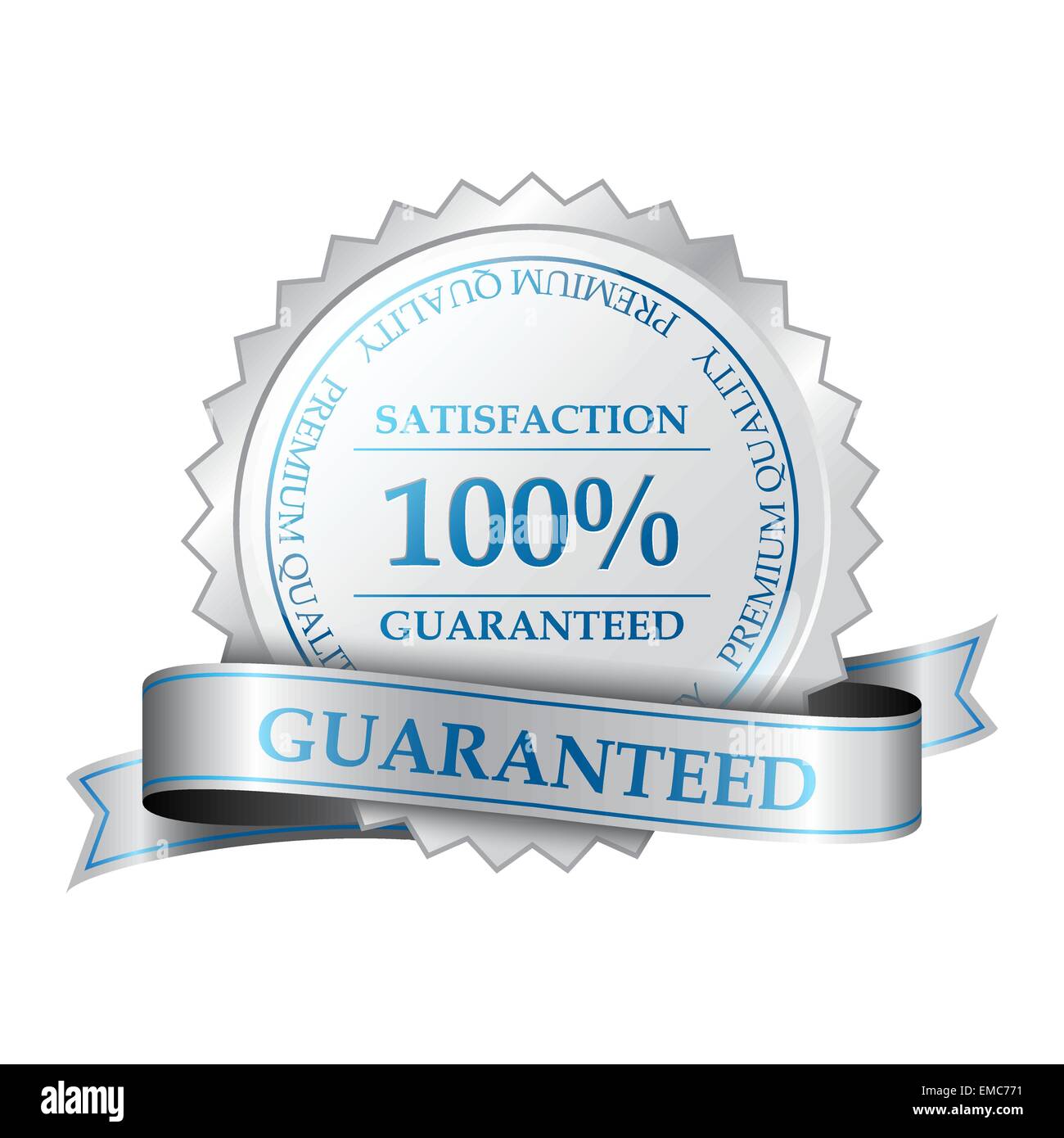 Premium 100% satisfaction guarantee label Stock Vector Image & Art - Alamy